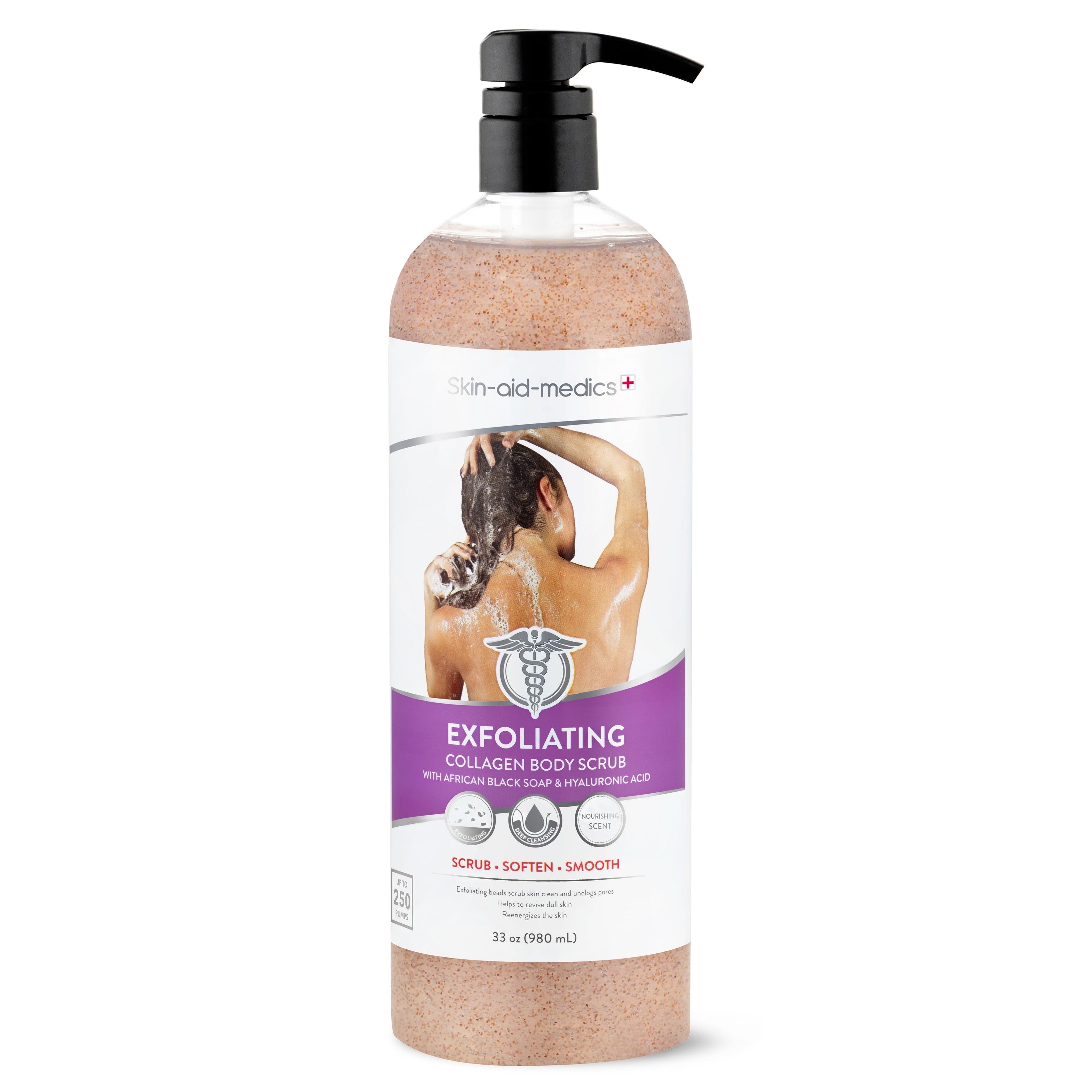 Exfoliating Collagen Shower Scrub - 33 oz - Walmart.com