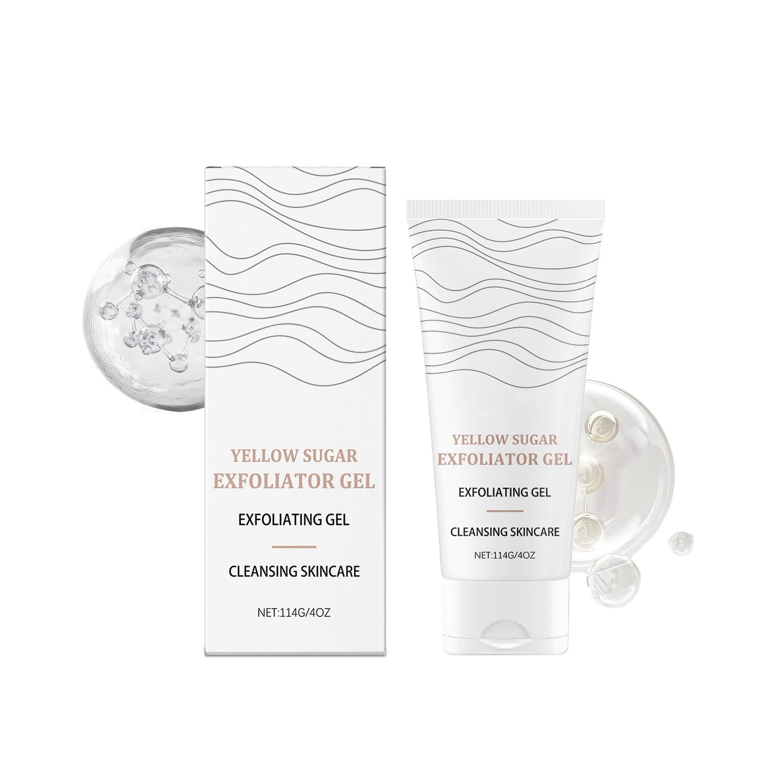 Exfoliating Gel, Gentle Exfoliating and Deep Cleansing Face & Body ...