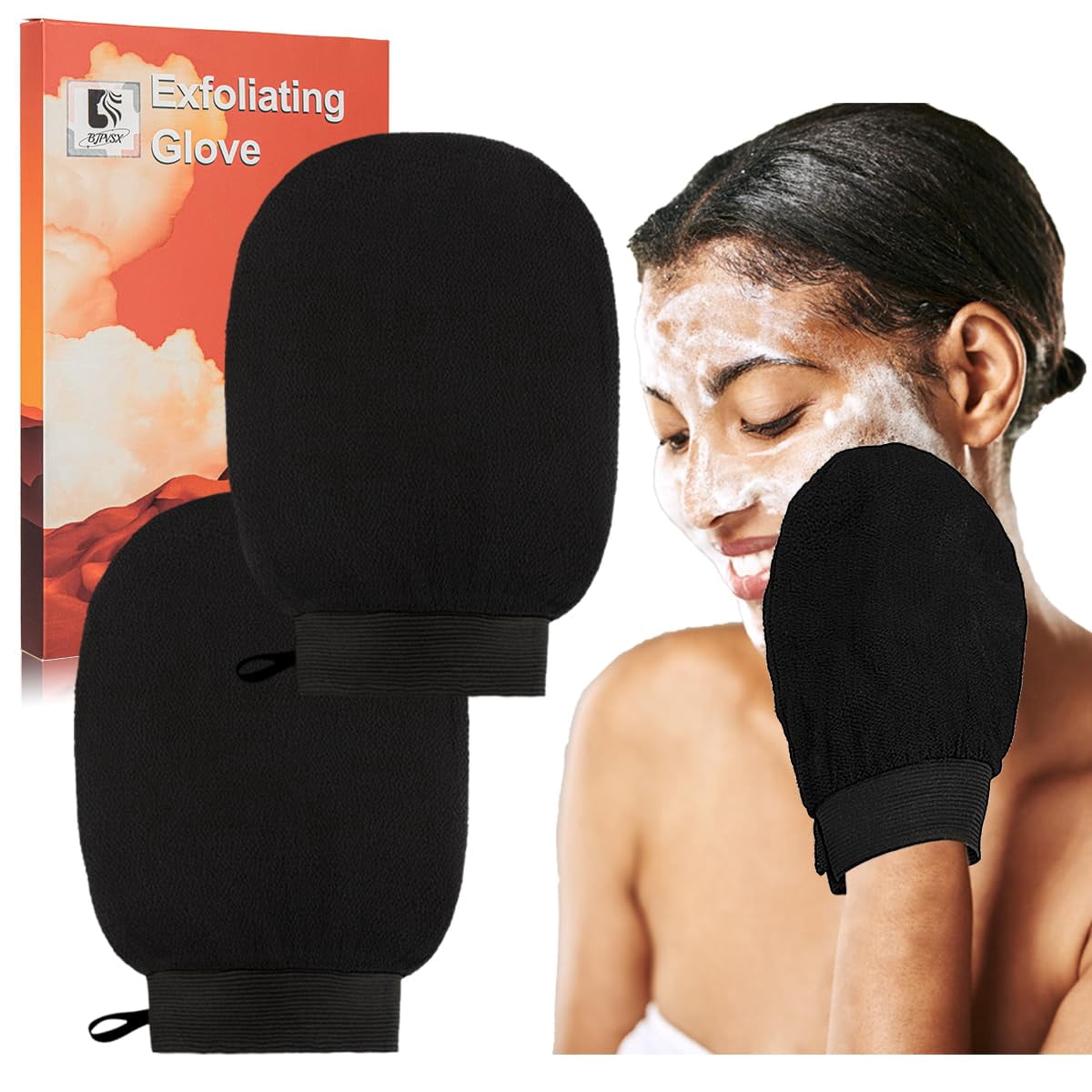 Exfoliating Glove Body Scrubber, HMF23 Exfoliating Body Scrubber ...