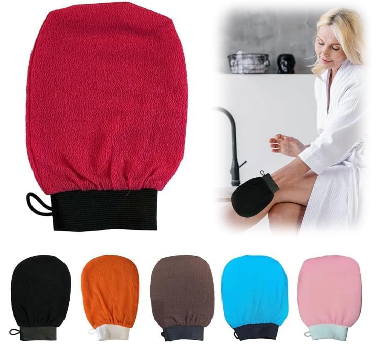 Exfoliating Glove, Korean Exfoliating Mitt Body Scrubber, Bath ...