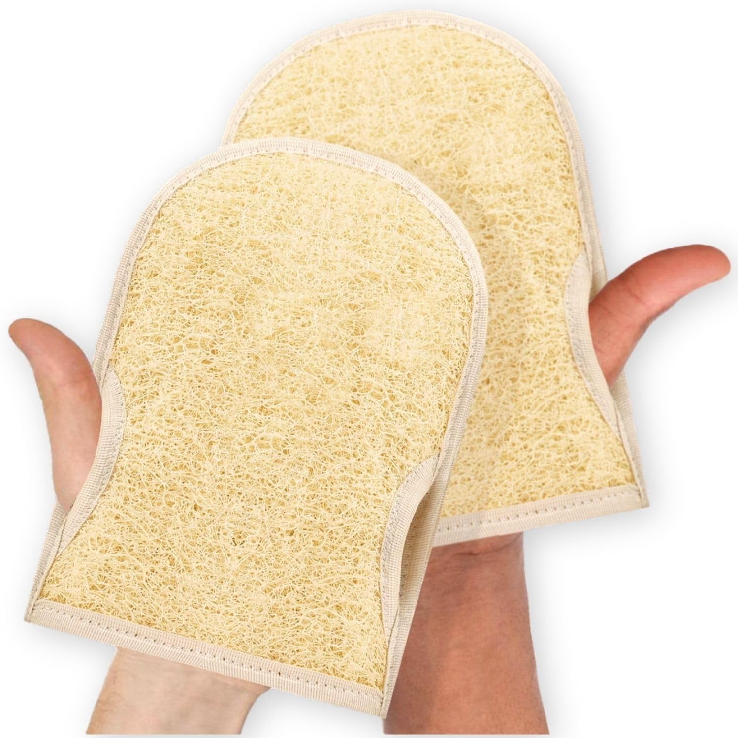 Exfoliating Gloves - Set of 2 Scrubbies for Body - Natural Exfoliating ...