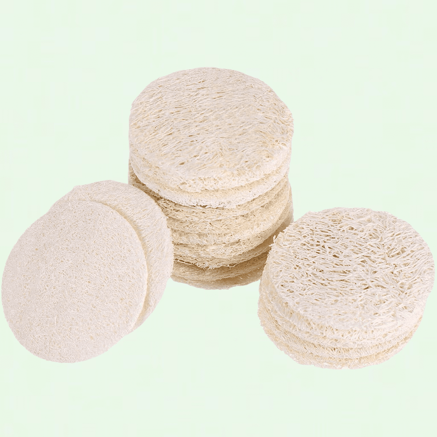 Exfoliating Loofah Pads - Pack of 50, Facial Complexion Skin Discs for ...