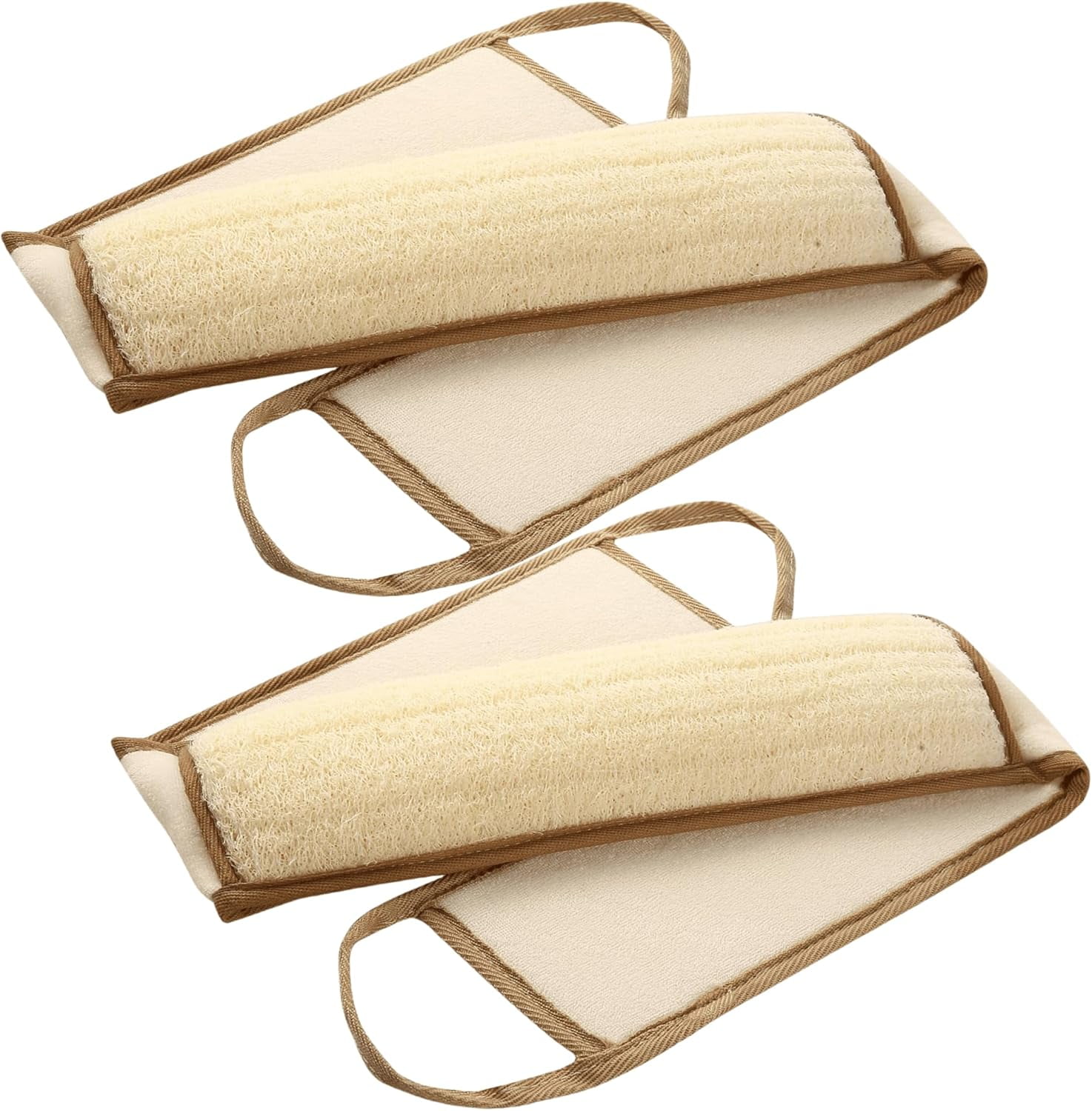 Exfoliating Natural Loofah Sponge Back Scrubber for Shower, Exfoliating ...