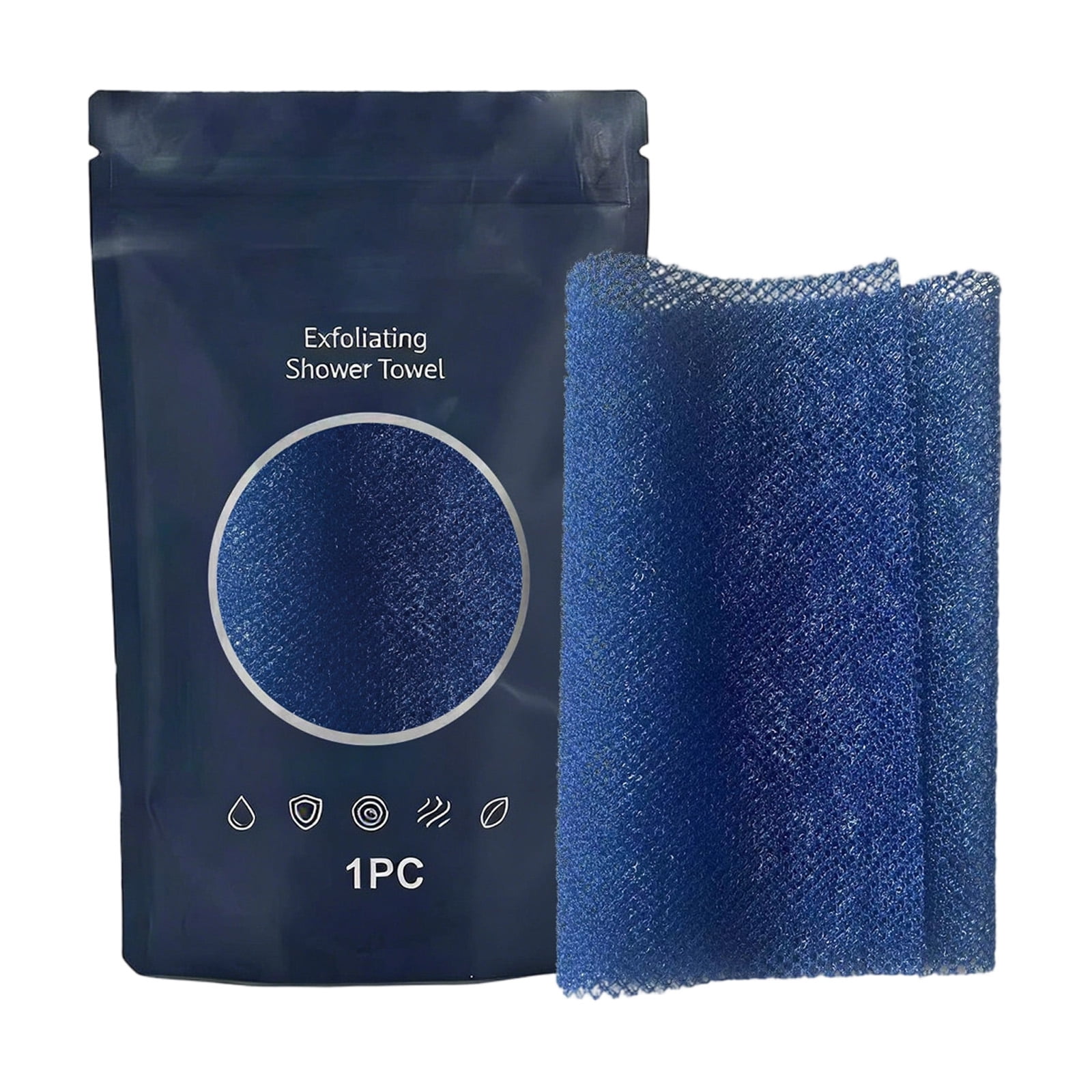 Exfoliating Shower Towel, 2-in-1 Exfoliating Towel, Premium Scrub Wash ...