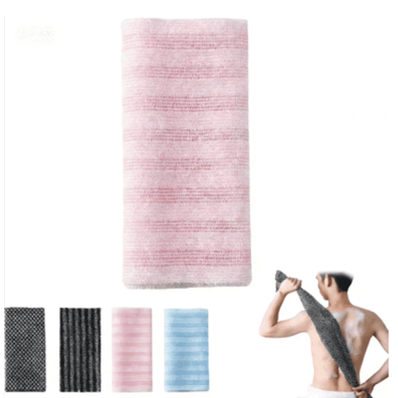 Exfoliating Shower Towel, 2-in-1 Premium Scrub Exfoliating Washcloth ...