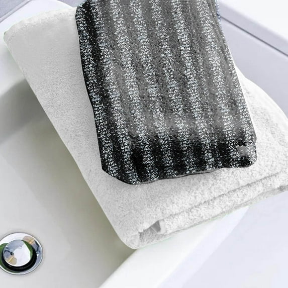 Exfoliating Shower Towel Set 2PCS Durable Polyester Bath Accessory for ...