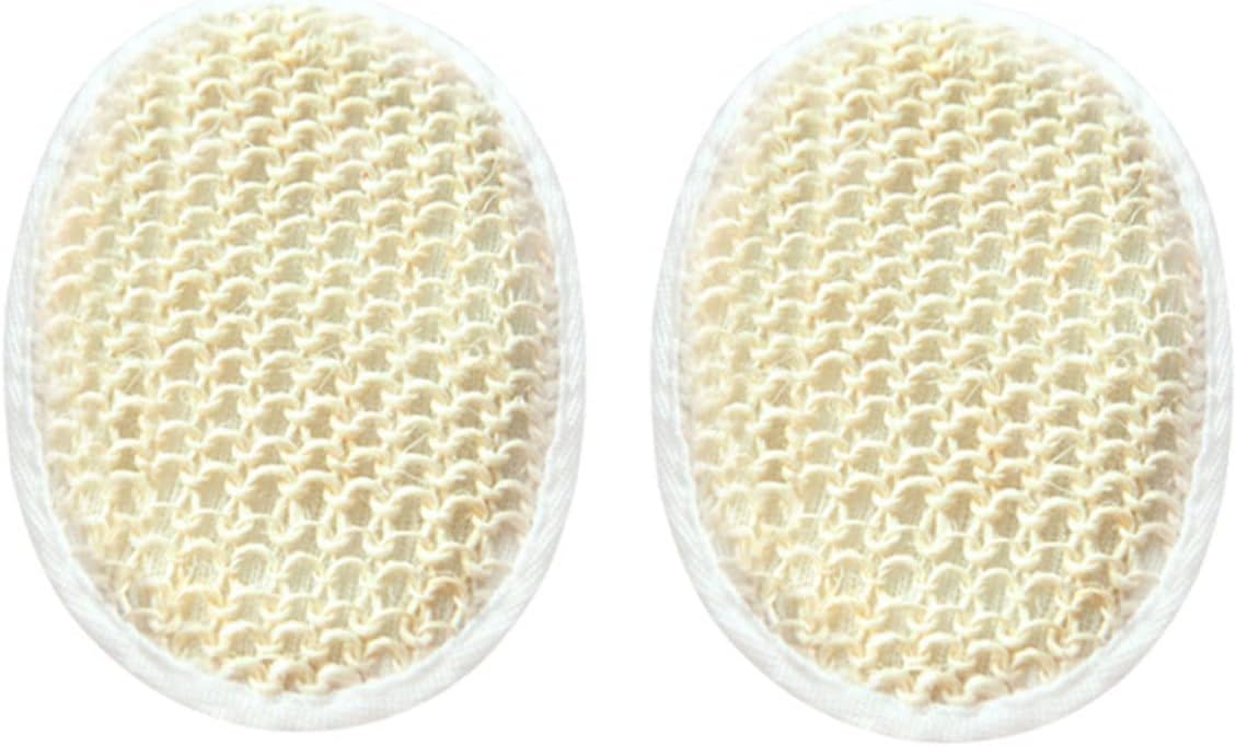 Exfoliating Sisal Sponge Ball 2PCS Sisal Sponge Balls Sisal Oval ...