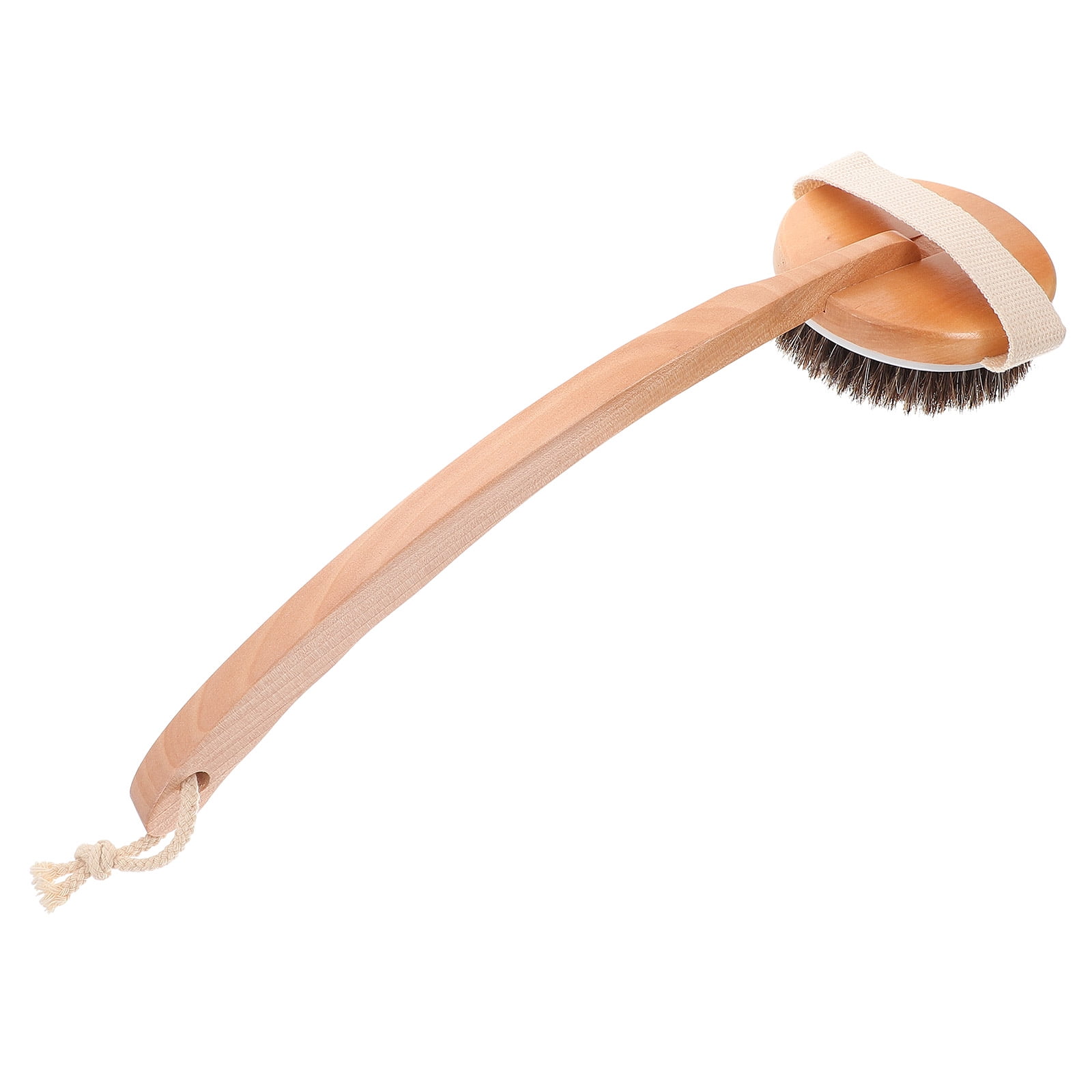 Exfoliator Brush Shower Scrub for Body Wooden Handle Bath Exfoliating ...