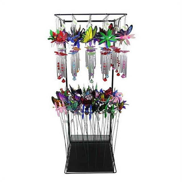 Exhart 8081598 WindyWings Assorted Color Plastic Wind Chime, Pack of 48 ...