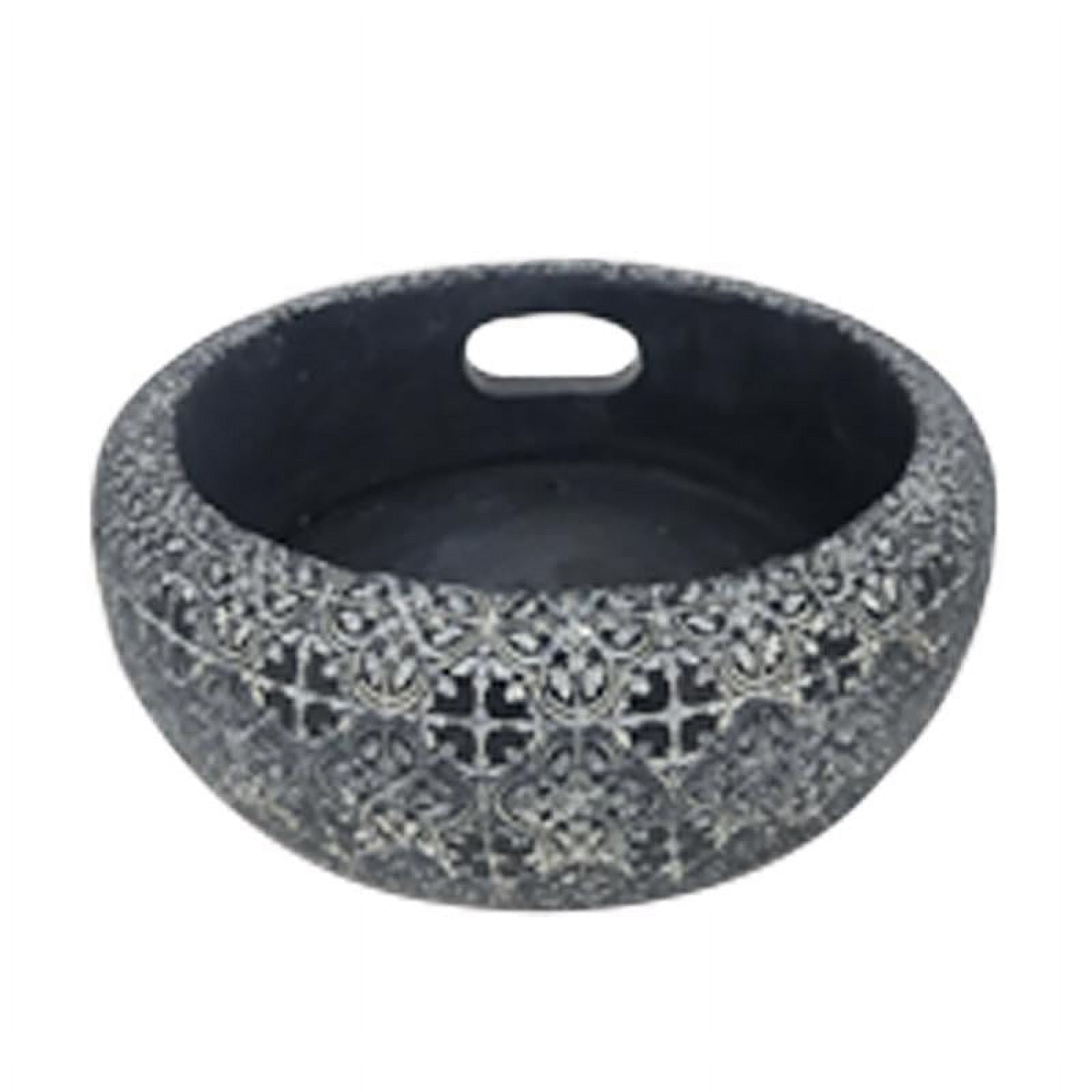 Exhart 8081643 Black & Gray Resin Echo Dot Holder Outdoor Decoration ...