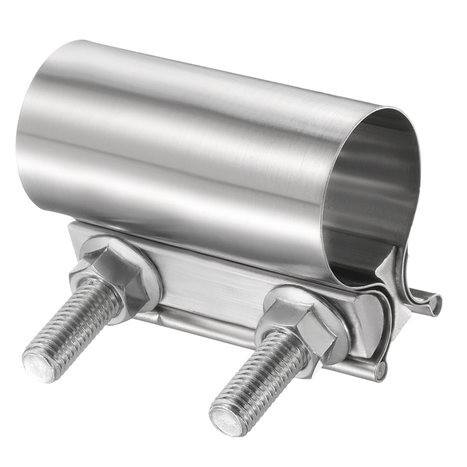 Exhaust Clamp 1.8" Stainless Steel Lap Joint Band Clamp Exhaust Pipes ...