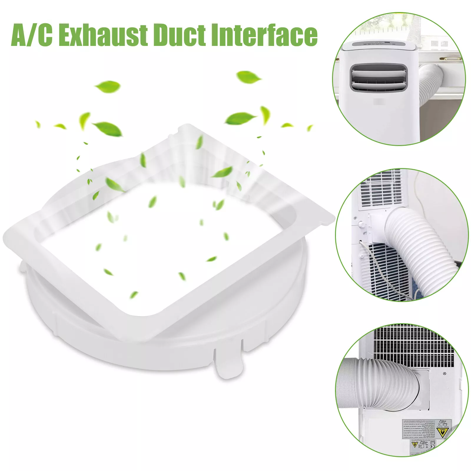 Exhaust Duct Interface for Portable Air Conditioner A/C Hose Tube Pipe ...