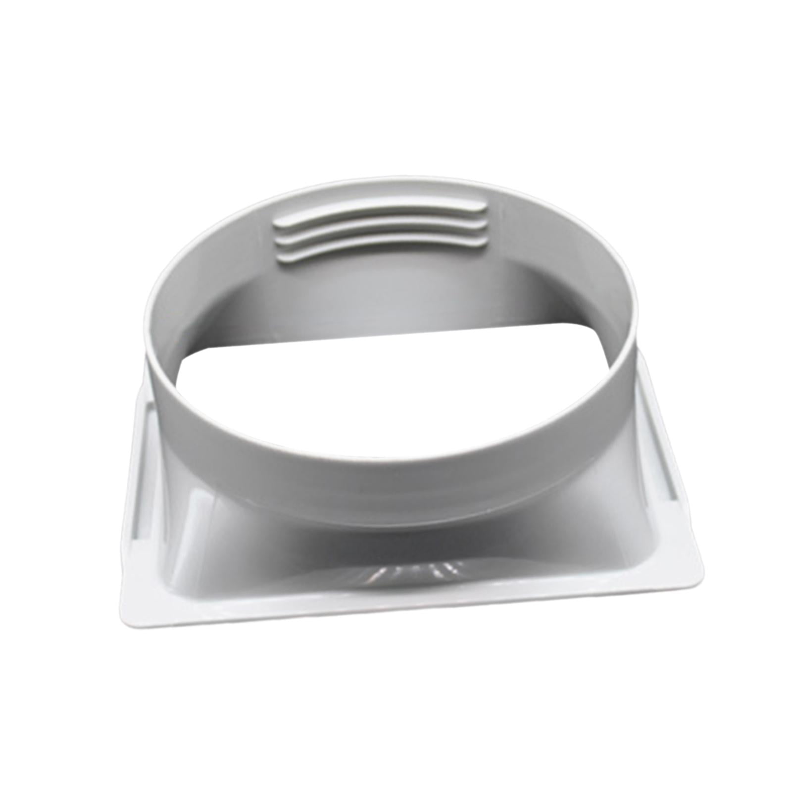 Universal Square to Round 5.9in Exhaust Duct Pipe Adapter, PVC A/C Vent ...