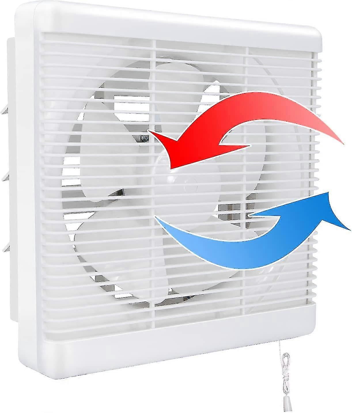 Exhaust Fan 200m/h 25w, Two Way Reversible Wall Mount Fan Air Extractor ...