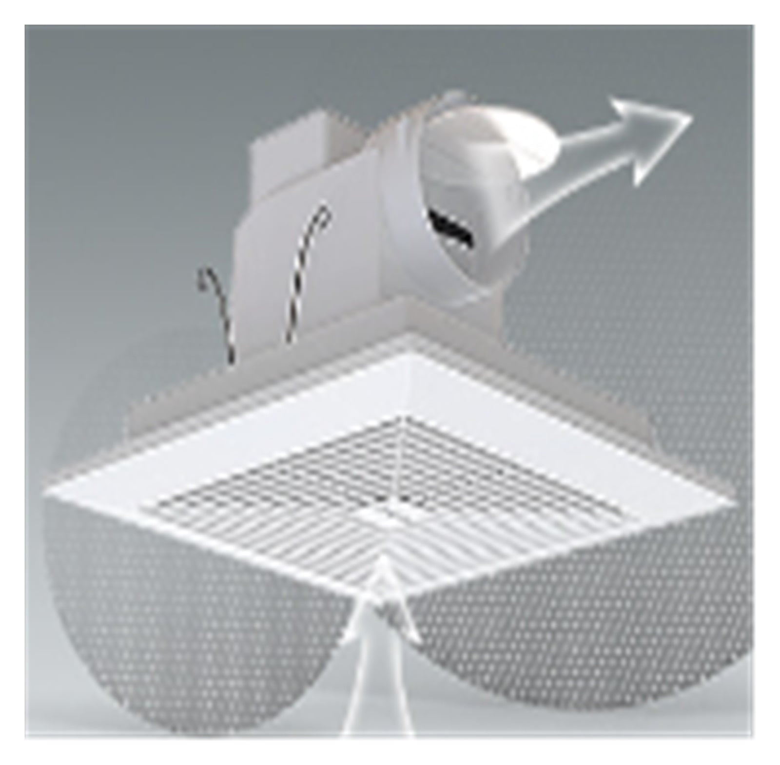 Exhaust Fan Aluminum Gusset Plate Ceiling Type Pipeline Exhaust Fan ...