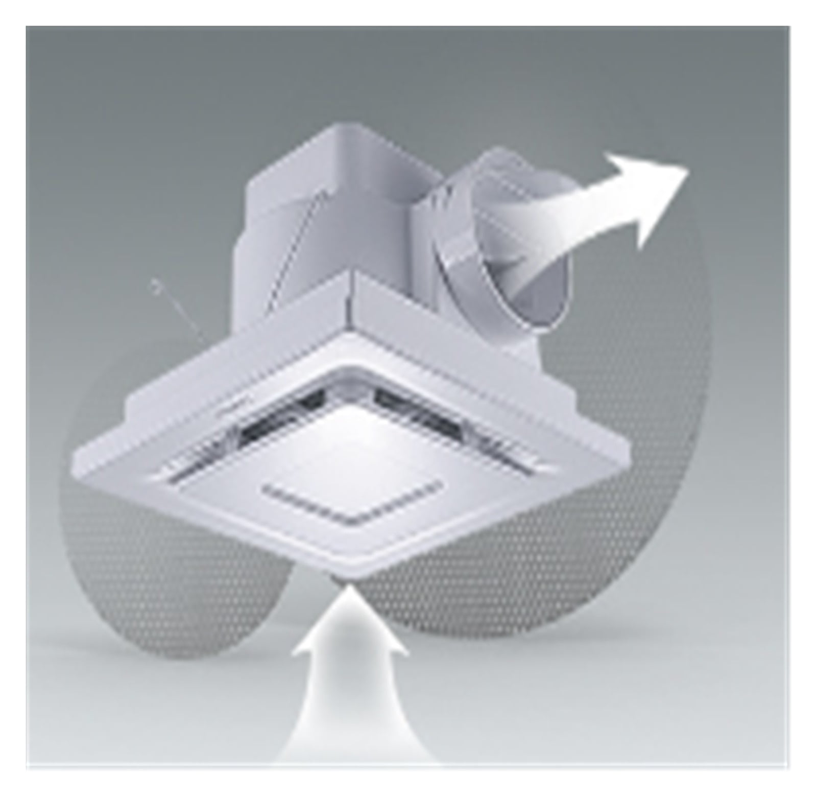 Exhaust Fan Aluminum Gusset Plate Ceiling Type Pipeline Exhaust Fan ...