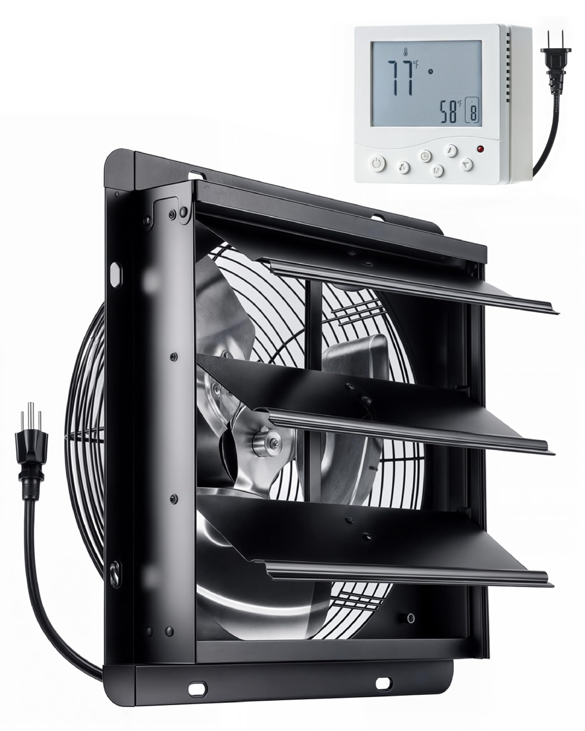 Exhaust Fan,GOCHIFIX 10/12/14'' Shutter Exhaust Fan - Walmart.com