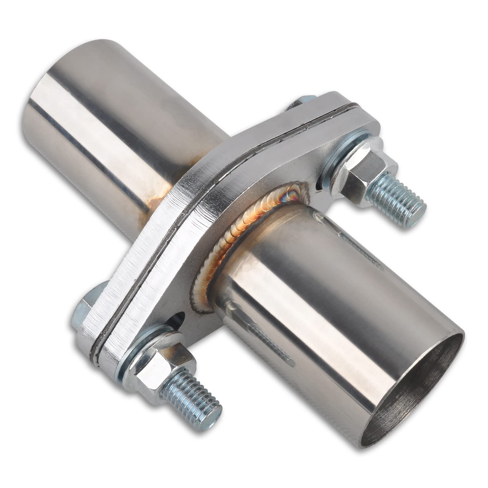 Exhaust Flange Repair Pipe Kit w/Gasket & Bolts for Quick Fix 1.75 ...