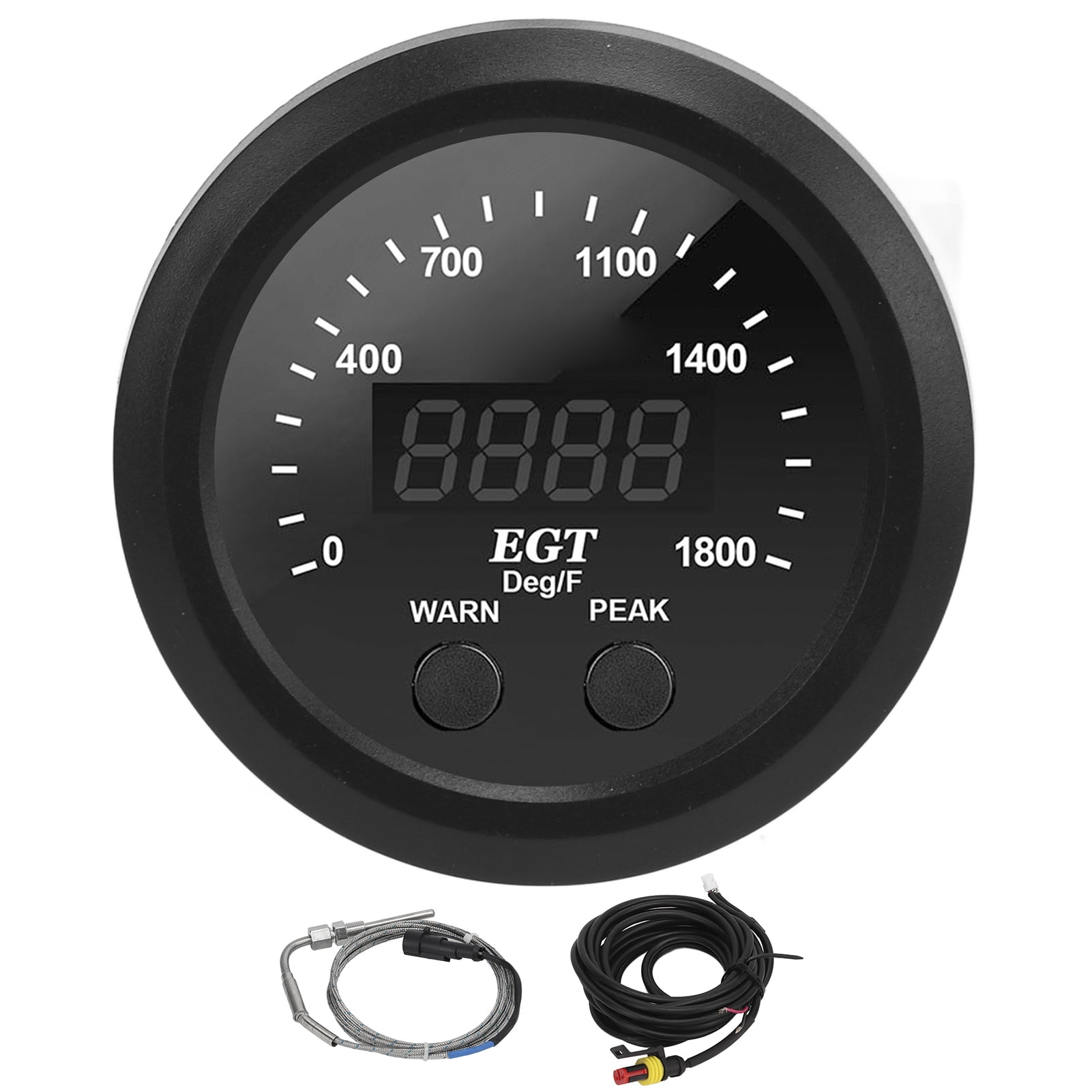 Exhaust Gas Temperature Meter, Car Exhaust Gas Temperature Gauge 2‑1 ...