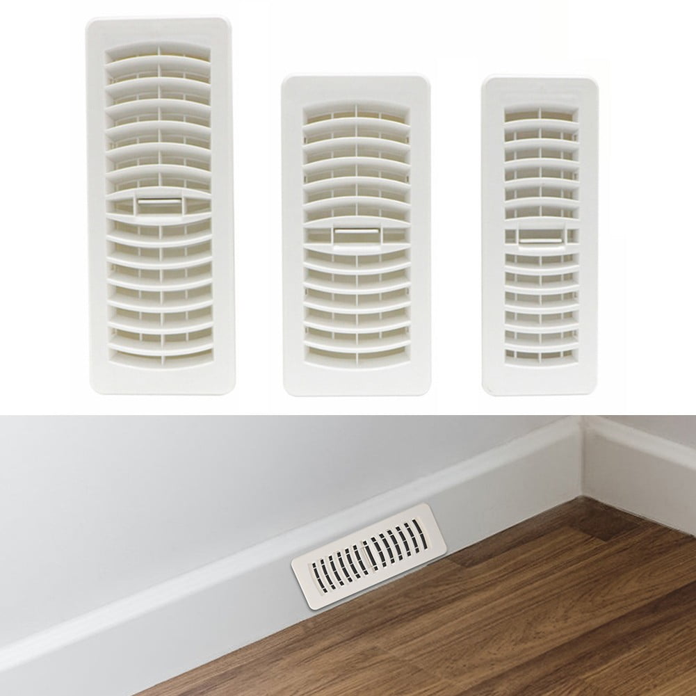 Exhaust Grill Floor Register Vent Ventilation Cover Plastic Air Vents 3 ...