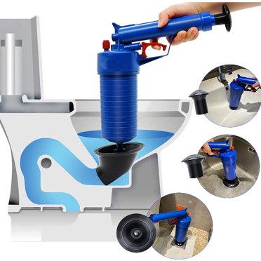 HimaPro High Pressure Toilet Plunger Air Drain Blaster Kit(Blue ...
