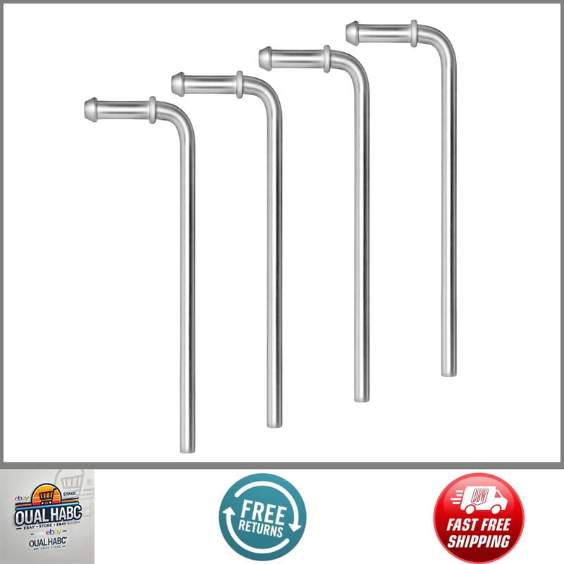Exhaust Hanger Rod 4 Pack Universal Stainless Steel 90° Bend 7.5 ...