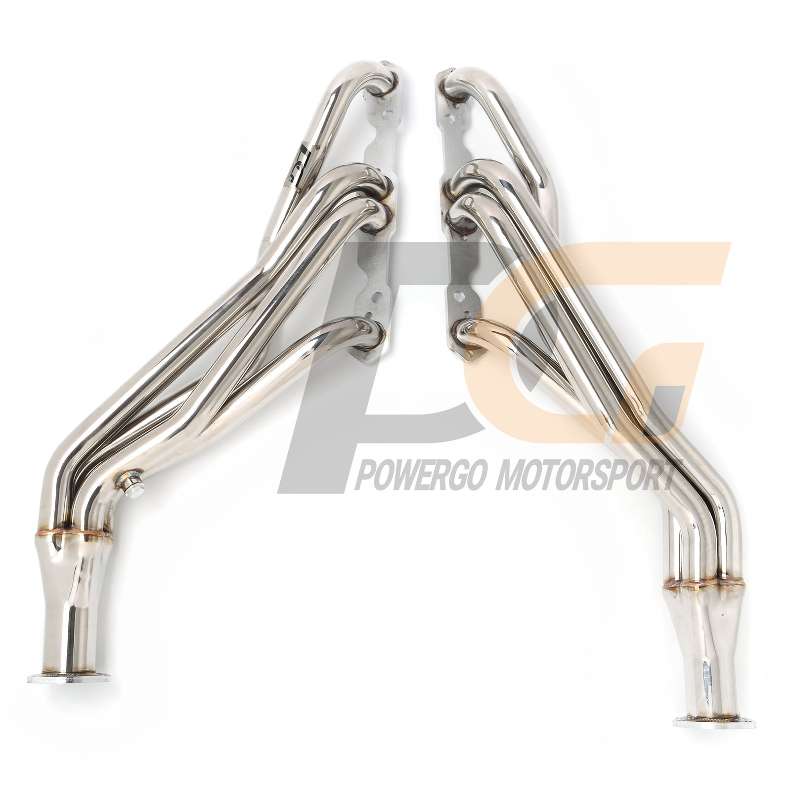 Exhaust Headers 1-5/8 x 2-1/2 inches 304 Stainless Steel Polished for ...