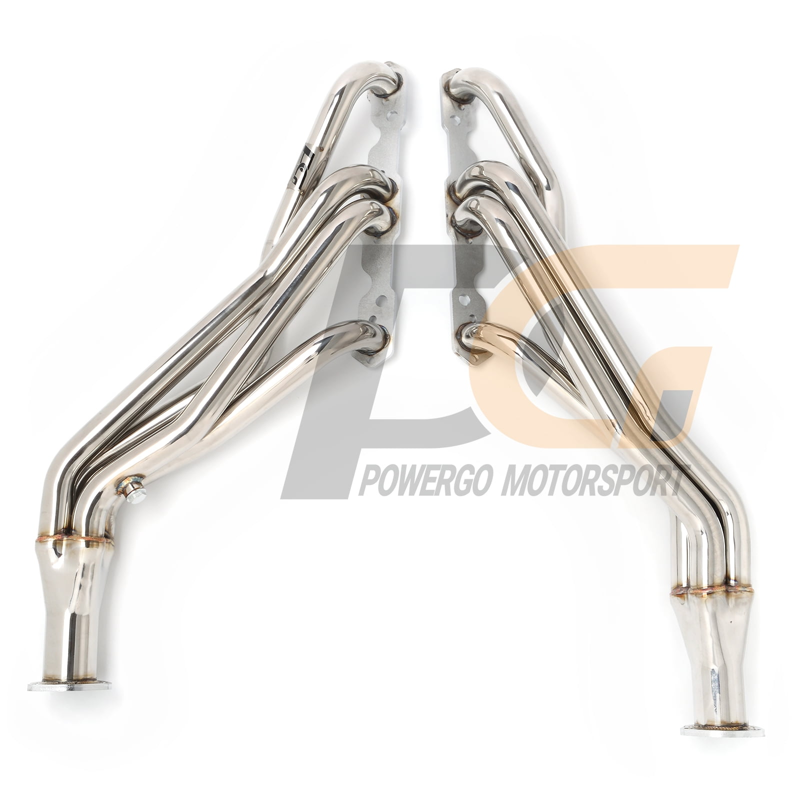 Exhaust Headers 1-5/8 x 2-1/2 inches 304 Stainless Steel Polished for ...