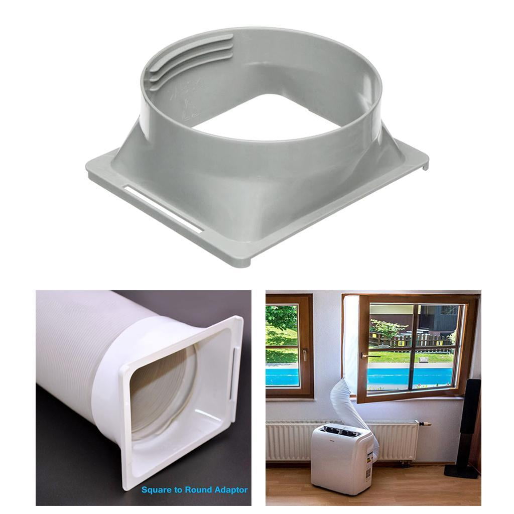 Portable Air Conditioner Exhaust Hose Adapter Connector, ABS Square ...