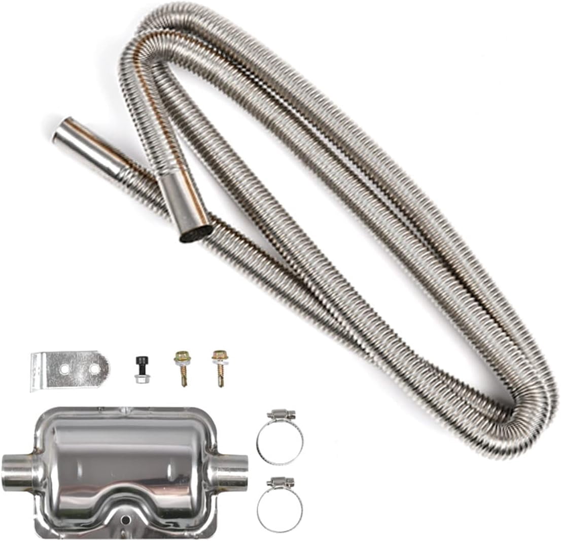 Exhaust Hose for Power Generator, 120 cm Exhaust Hose Silencer Set 25 ...
