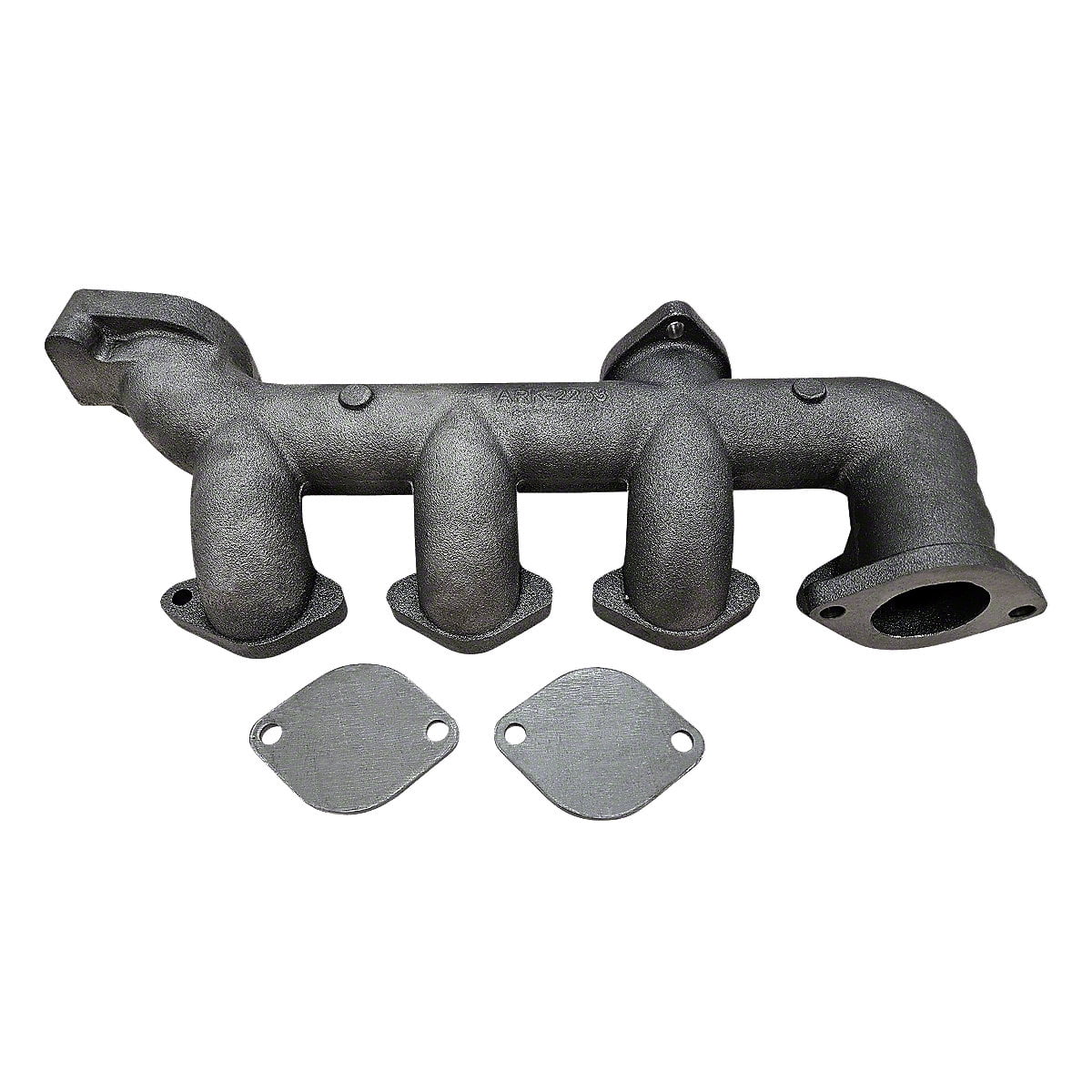 Exhaust Manifold w/ (2) Plates (188 & 207 diesel, triple outlet) Fits ...