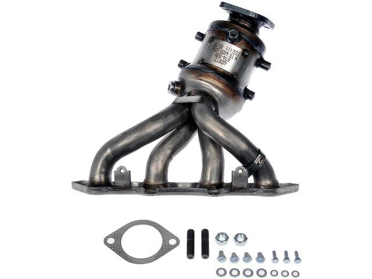 Exhaust Manifold with Integrated Catalytic Converter - Compatible with ...