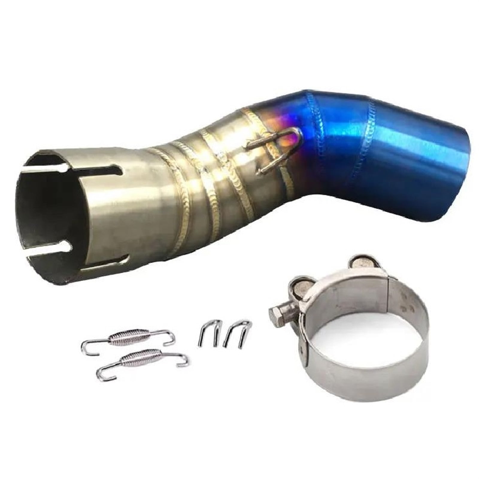 Exhaust Middle Link Pipe Motorcycle Stainless Steel Connecting Tube ...