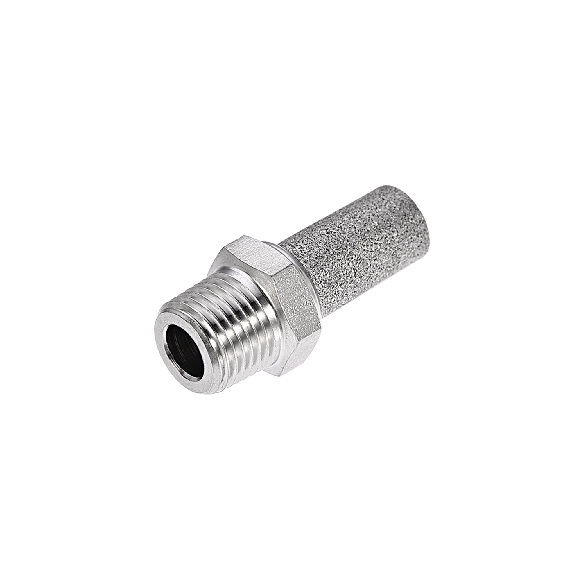 Exhaust Muffler NPT1/8 Male Thread Sintered Stainless Steel Breather ...