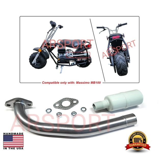 Exhaust Muffler for Massimo Mini Bike MB100 Mini Bike Off-Road ...