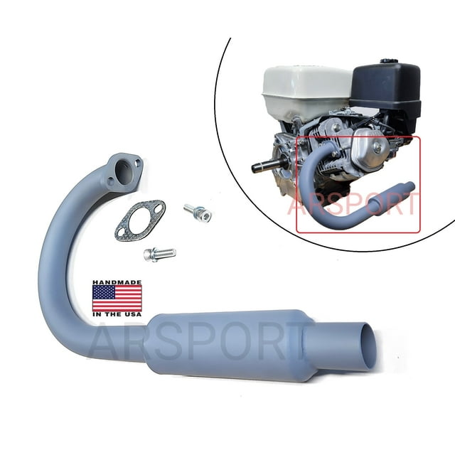 Exhaust & Muffler pipe for: Predator Max 459cc & Predator 301, 420 ...