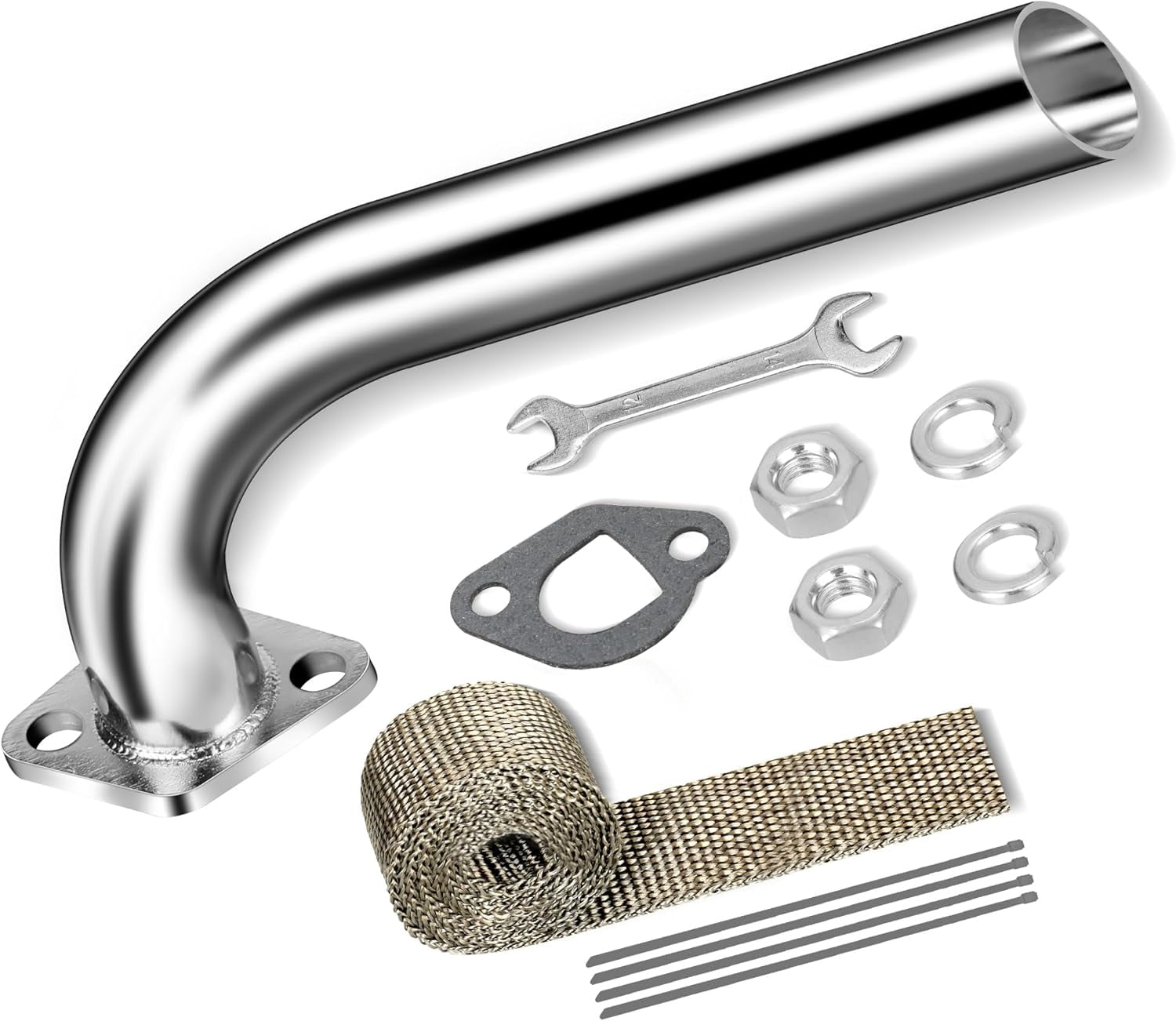 Exhaust Pipe Header for CT200u Coleman BT200X CT200U-EX KT196 Mini Bike ...