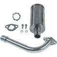 Predator Mini Muffler Motorized Engine Exhaust Pipe Header for 196cc ...