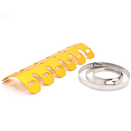 Exhaust Pipe Insulation Heat Shield Guard Cover Chopper Cafe Racer ...