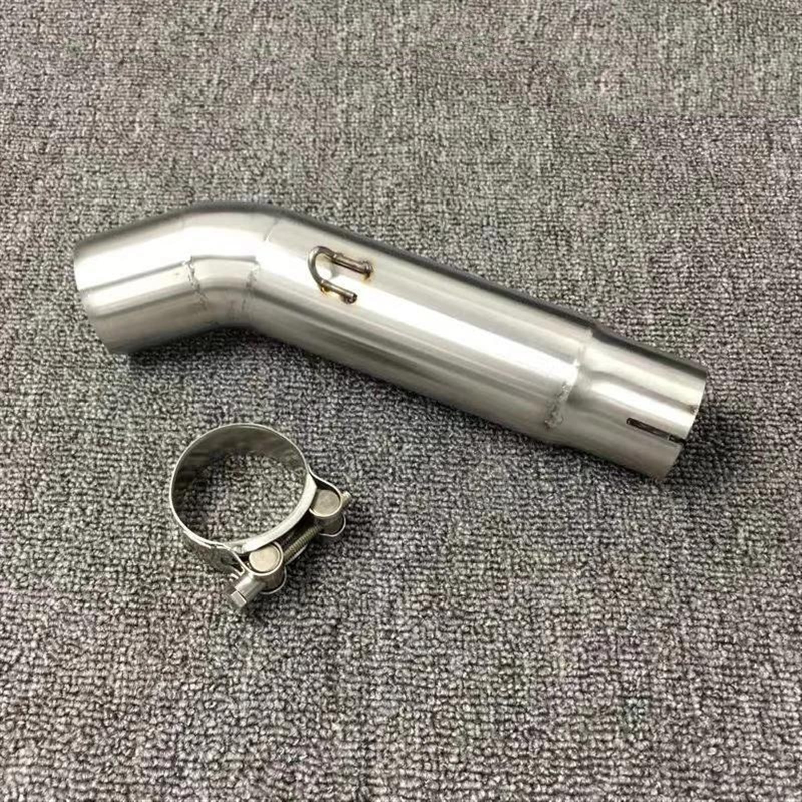 Exhaust Pipe System Middle Link Pipe Motorcycle Stainless Steel Slip On ...