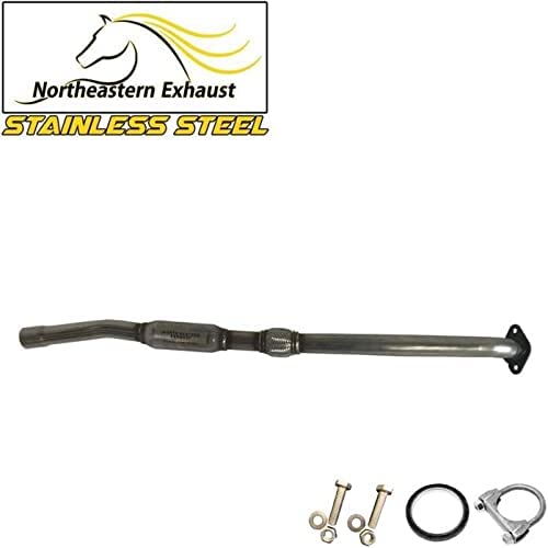 Exhaust Resonator Flex Pipe with bolts compatible with 2004-2005 Rav4 2 ...