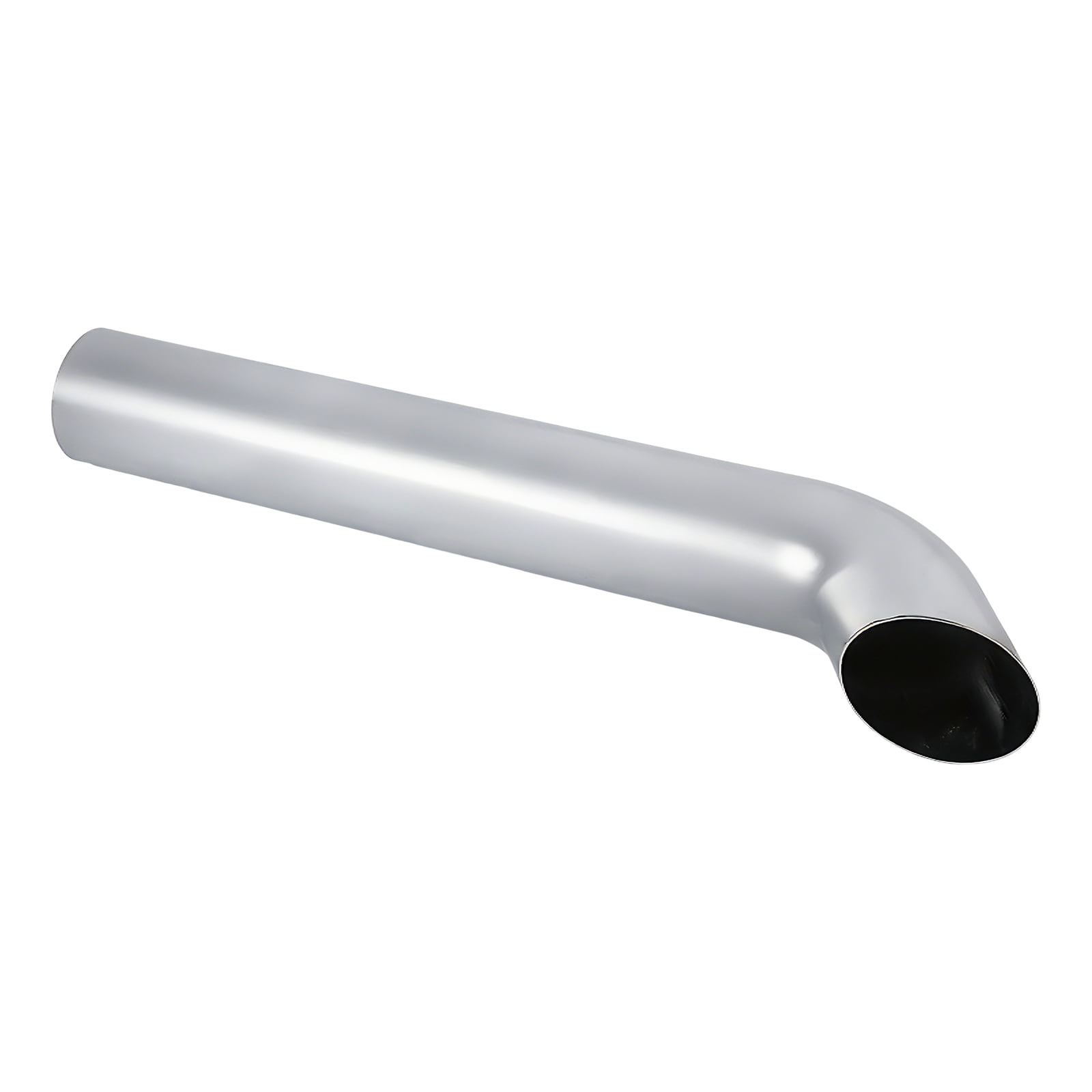 Exhaust Stack Pipe Curved Truck Pipe Heavy-Duty Steel Chrome, 5" OD x ...