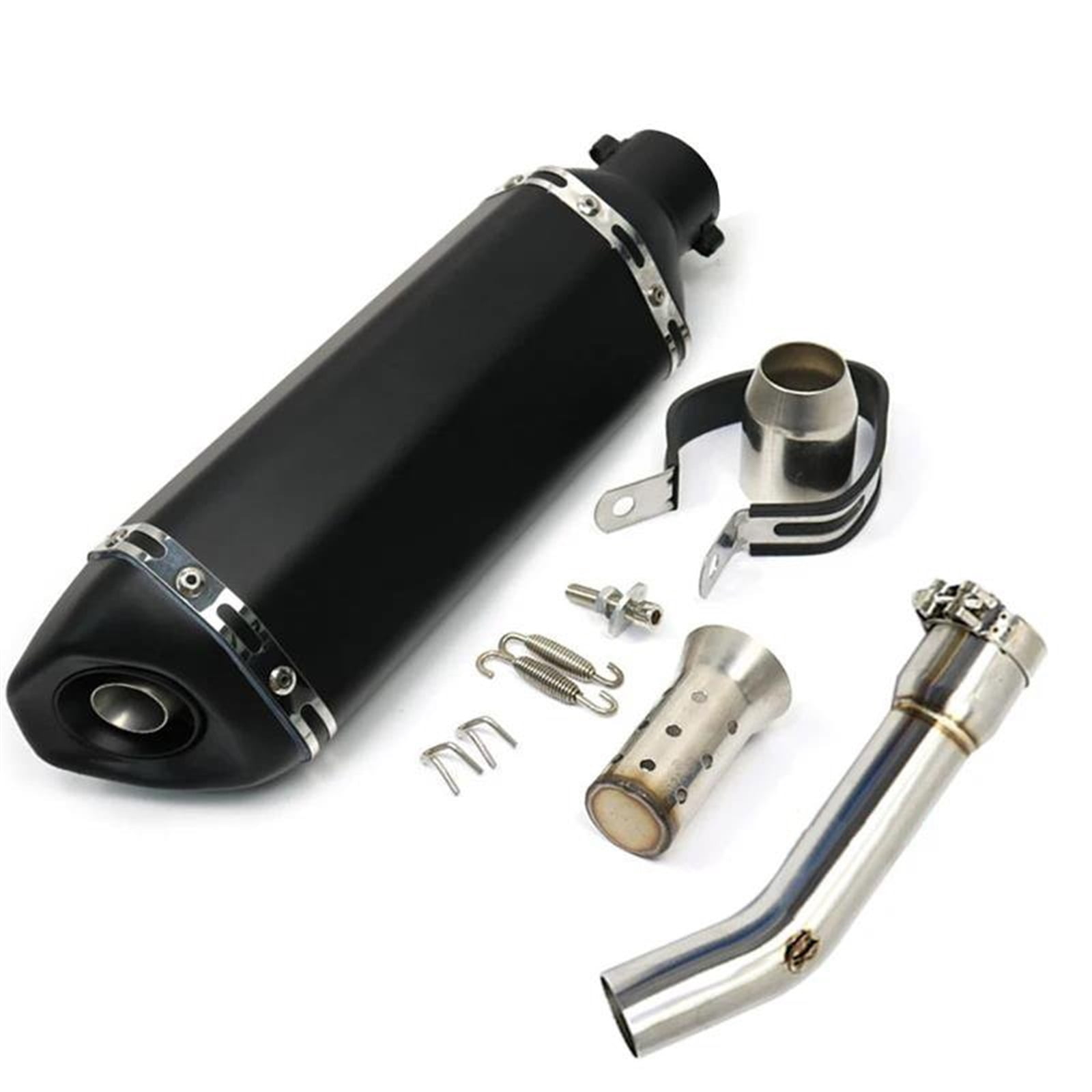 Exhaust System Middle Link Pipe Motorcycle Stainless Steel Tube Slip On ...