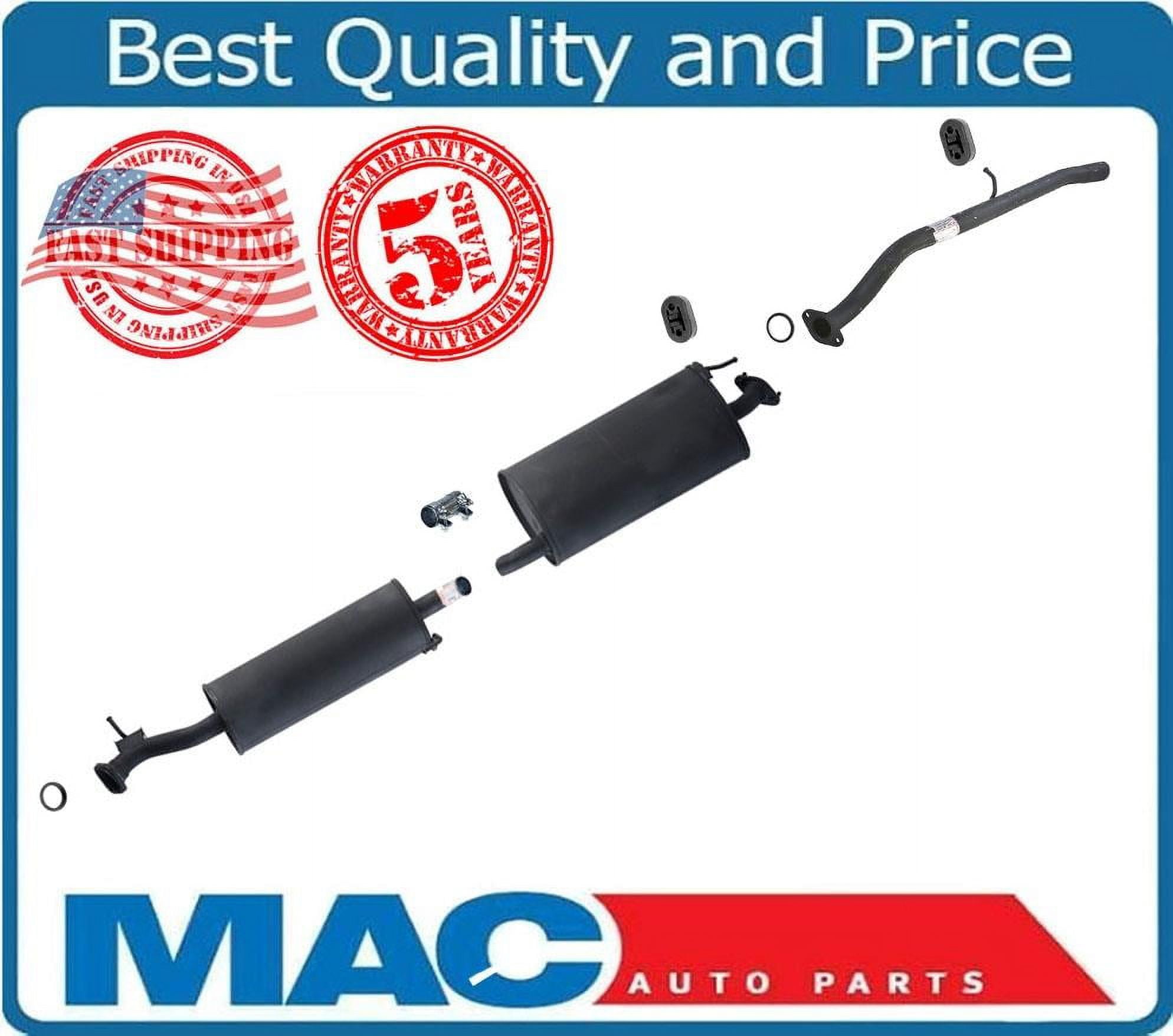 OE Premium Quality Exhaust System Pipe & Muffler Kit with Clamps for ...
