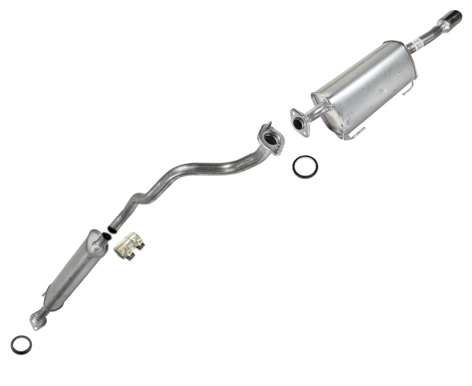 Exhaust System Resonator & Muffler Fits 2013-2017 Nissan Sentra 1.8L ...