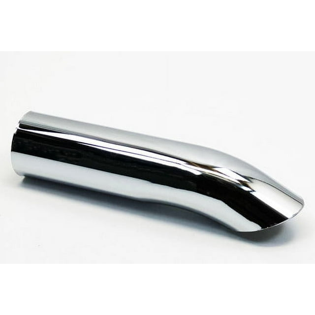 Exhaust Tip 2.00 Inch Dia 8.00 In Long 1.75 Inlet Turn Down Chrome ...