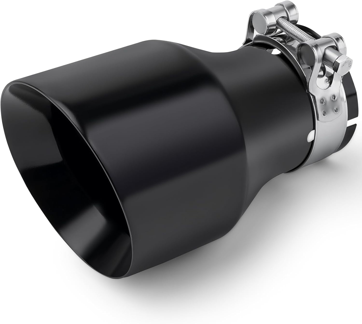 Exhaust Tip 2.5 Inlet to 4 Inch Outlet 7"Length 304 Stainless Steel ...