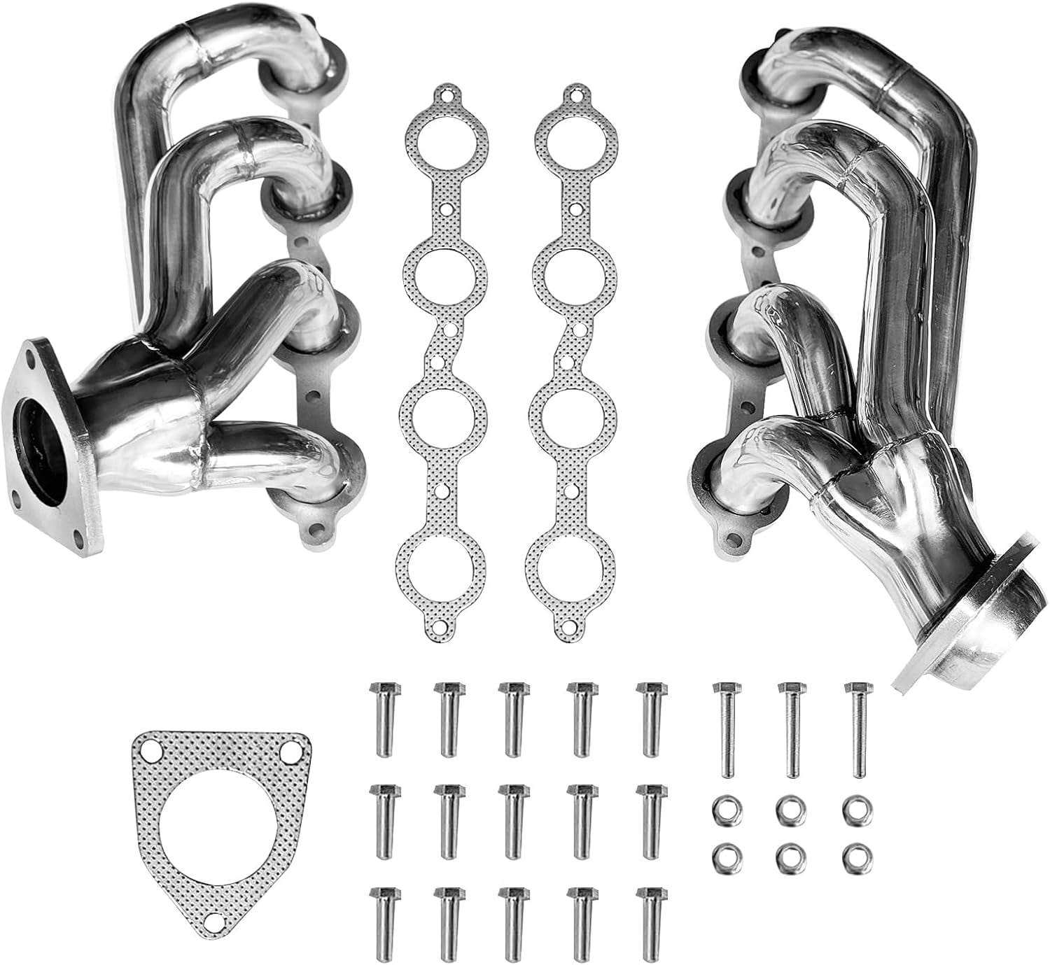 Exhaust headers Manifold For 2002-2016 Chevy Silverado 1500 2500HD ...