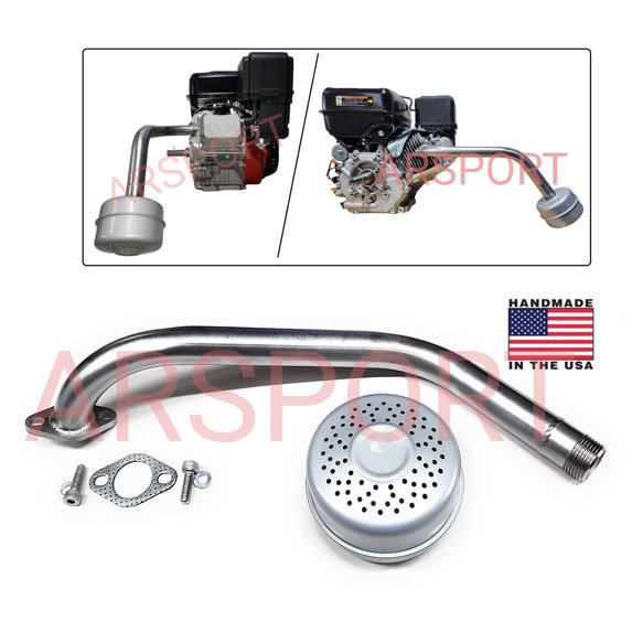 Exhaust pipe Muffler Compatible for Predator Max 459, Ezgo txt golf ...
