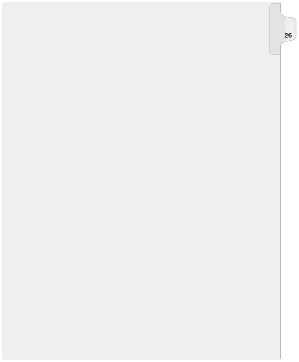 Exhibit Indexes Self-Adhesive Number Tabs, White, 25 Count, 1 Pack ...